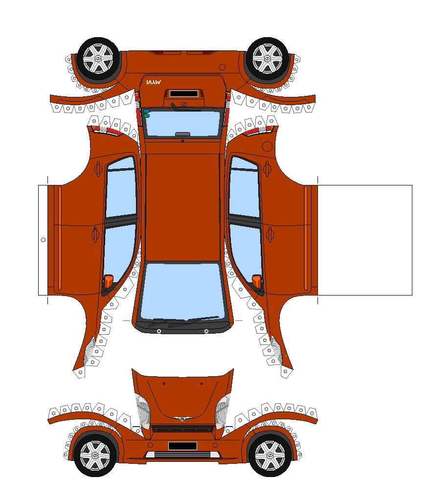 SP. Papel Modelismo: PaperCraft Perodua Myvi