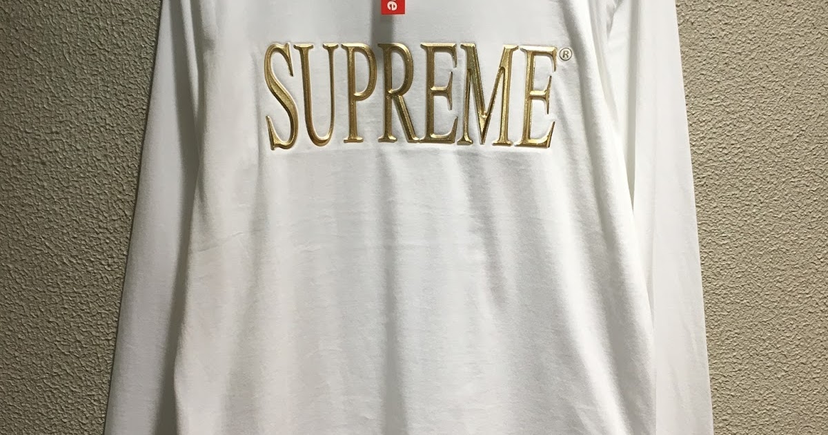 新入荷商品 / SUPREME, Gold Logo L/S Tee