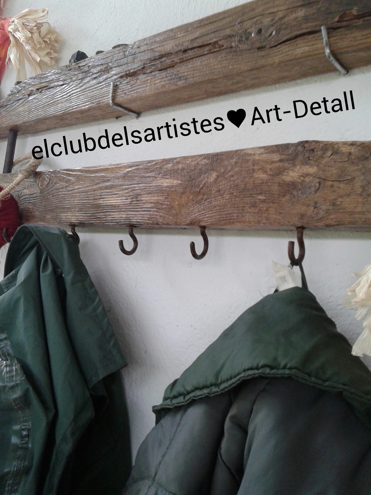 ART-DETALL Y EL CLUB DELS ARTISTES: PERCHERO ORIGINAL RUSTICO Y DE ...