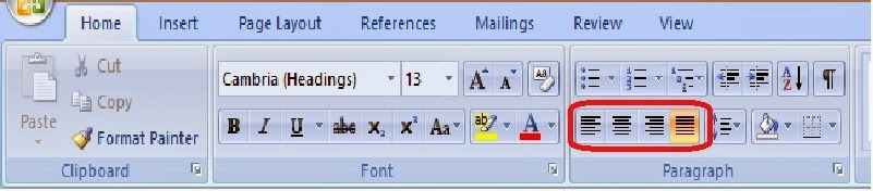 Cara Mengatur Perataan Teks dengan Alignment dalam Ms. Word 2010 ...