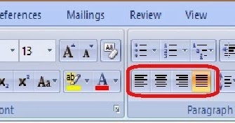 Cara Mengatur Perataan Teks dengan Alignment dalam Ms. Word 2010 ...