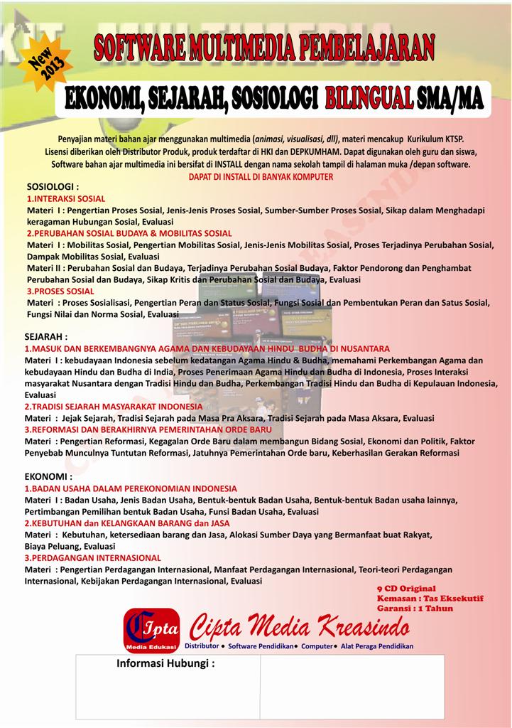CD INTERAKTIF MULTIMEDIA SD/MI, SMP/MTs, SMA/MA: CD INTERAKTIF ...