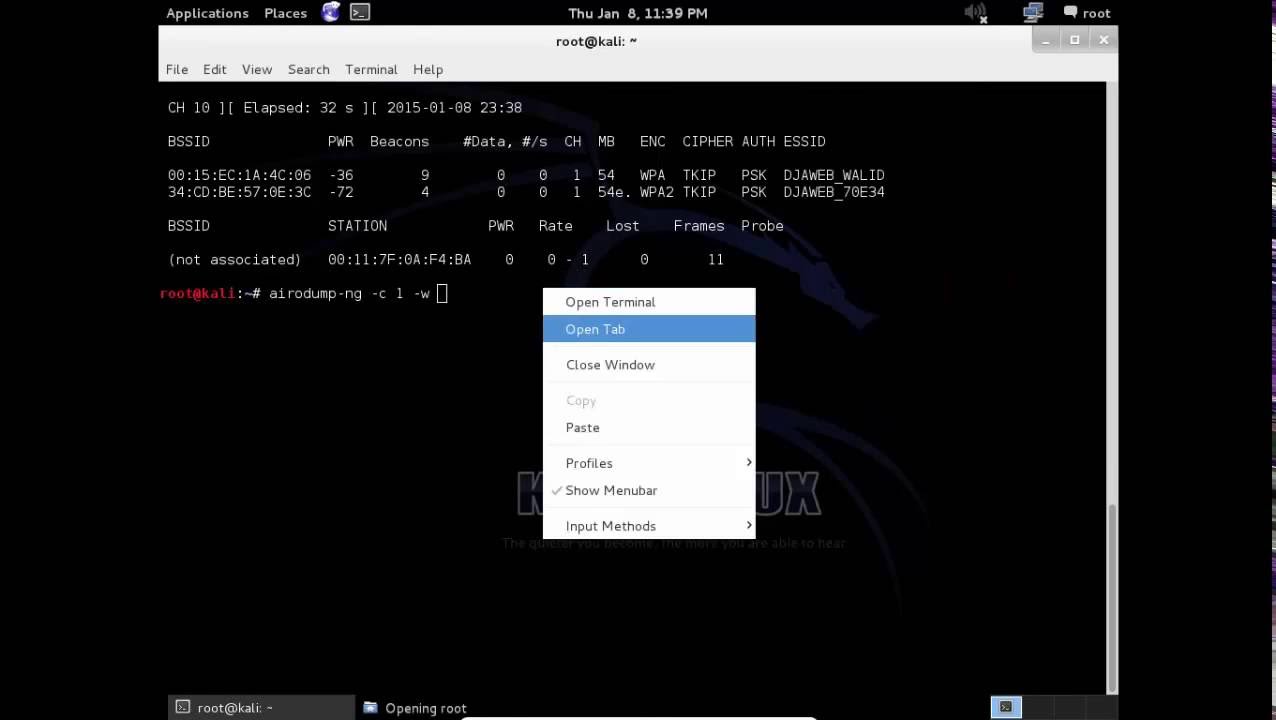 How to use aircrack suite - bandsjza