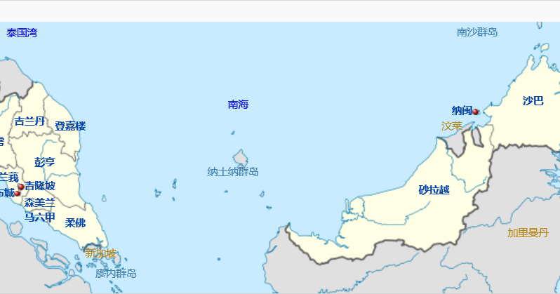 我的国家 - 马来西亚: 马来西亚的地图