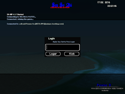 # SAMP zNx ~: [FS] Sistema De Texdraw Na Tela De Login