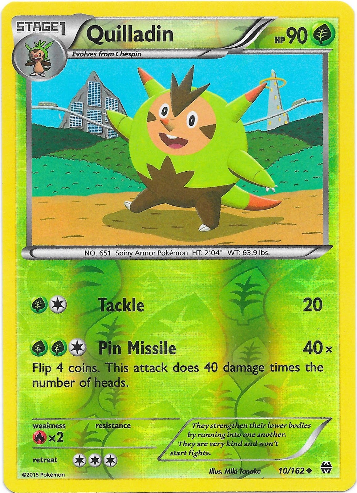 Quilladin -- BREAKthrough Pokemon Card Review | PrimetimePokemon's Blog