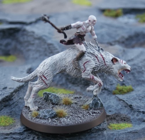 Stacja figurek Hobbit, LOTR, Warhammer: Azog & White Warg