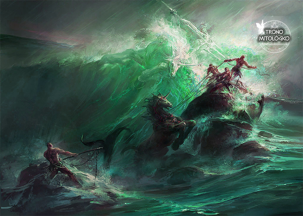 Trono Mitológico - El hogar del Mito: Poseidón, Rey del Mar y de las aguas