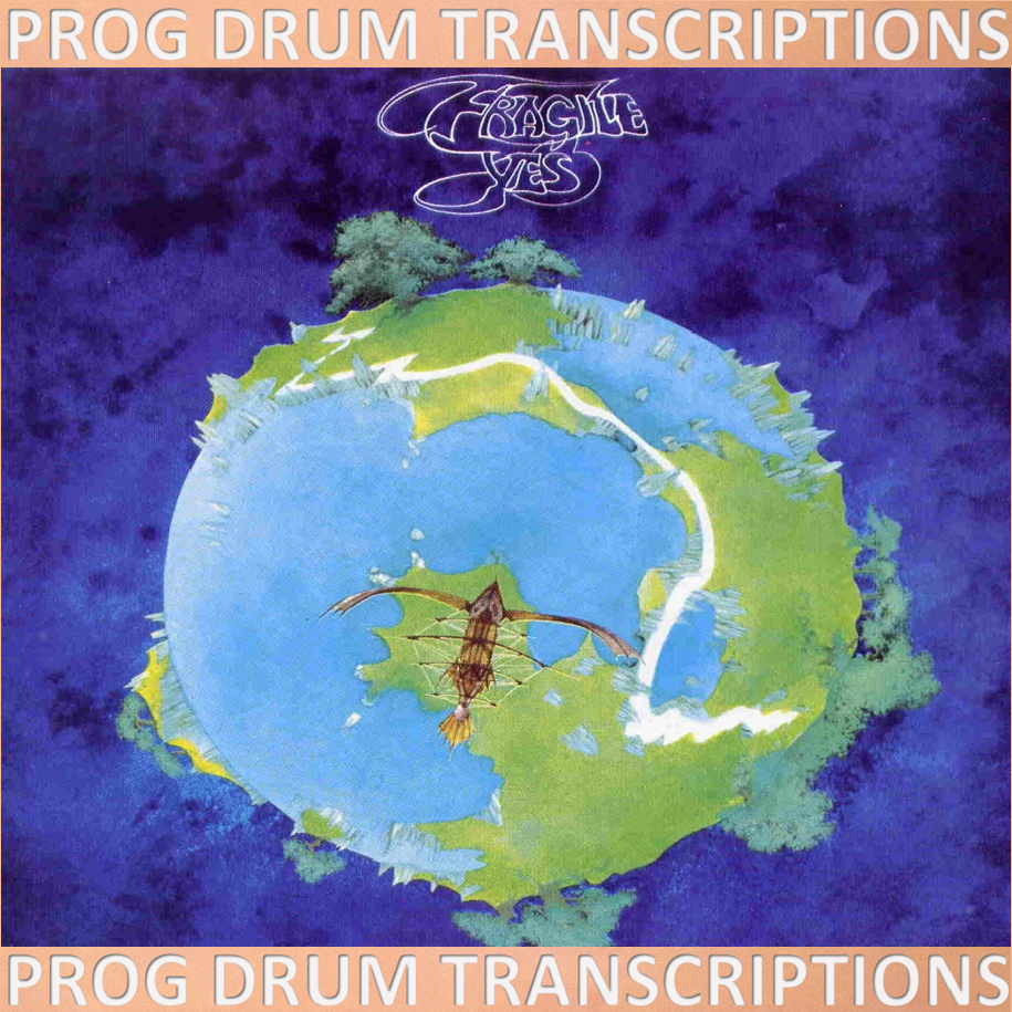 Prog Drums Transcriptions: [PDT Store] Yes - Fragile Album Drum Sheet Book