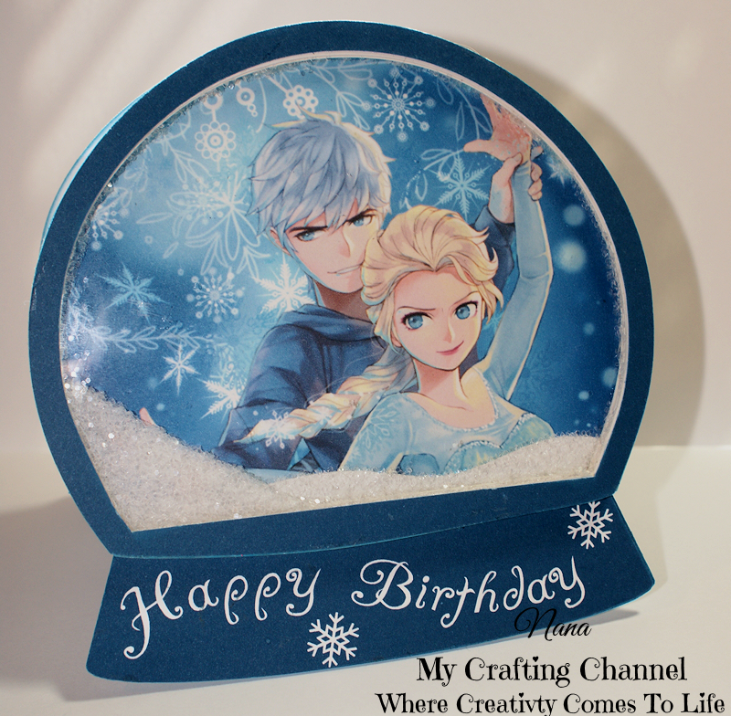 Frozen Shaped Shaker Card