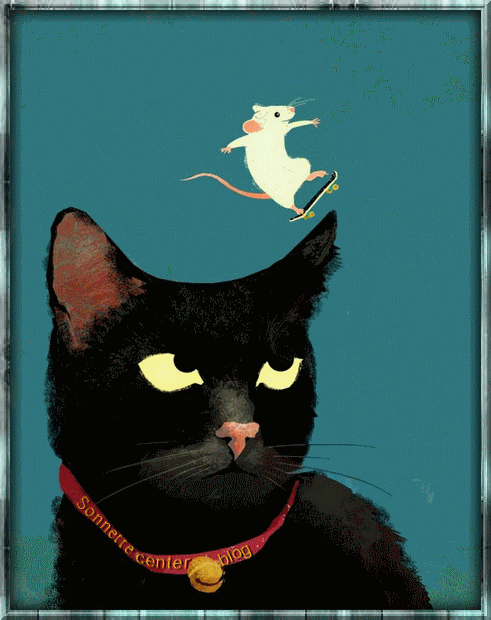 Cat and Mouse Animated Gif | Content in a Cottage