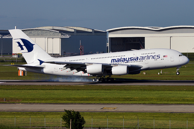 First MAS A380 moves to flight line in preparation for delivery