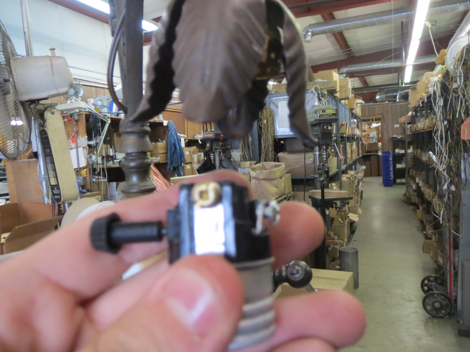 Lamp Parts and Repair | Lamp Doctor: Floor Lamp With Broken Swivel Repair