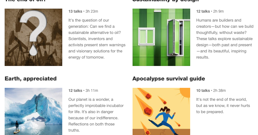 SOCIAL STUDIES ... Whatcha Thinkin?: TED Talks on Sustainability