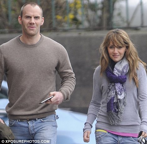 Jumping for joy! Corrie actor Will Thorp seems over the moon as he and ...