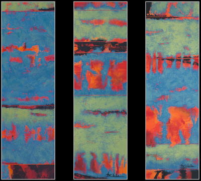 Daily Painters Abstract Gallery: Derivative 1,2 and 3 by Nancy Eckels ...