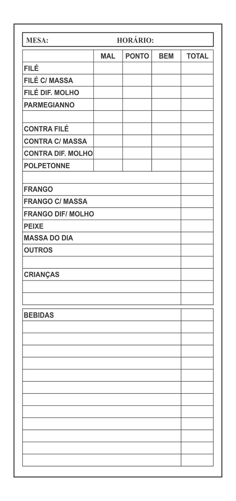 modelo de comanda - wood scribd braxin