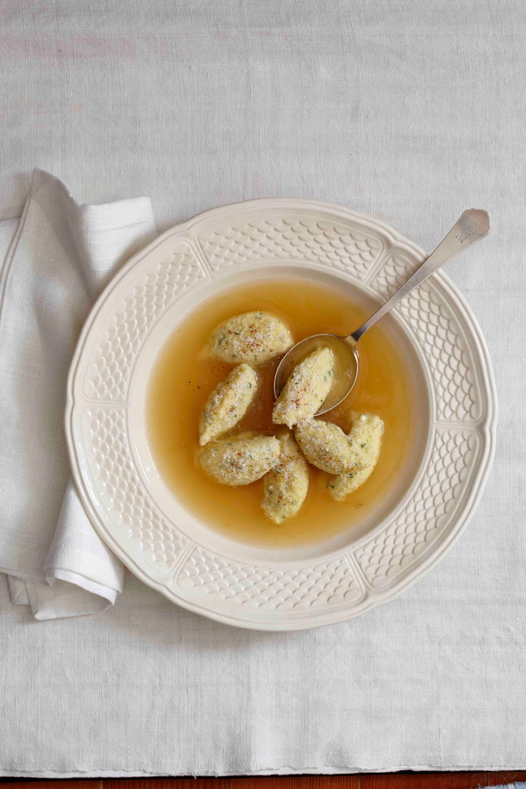 Foodwanderings: Fluffy Semolina Dumpling Soup from Domenica Marchetti's ...