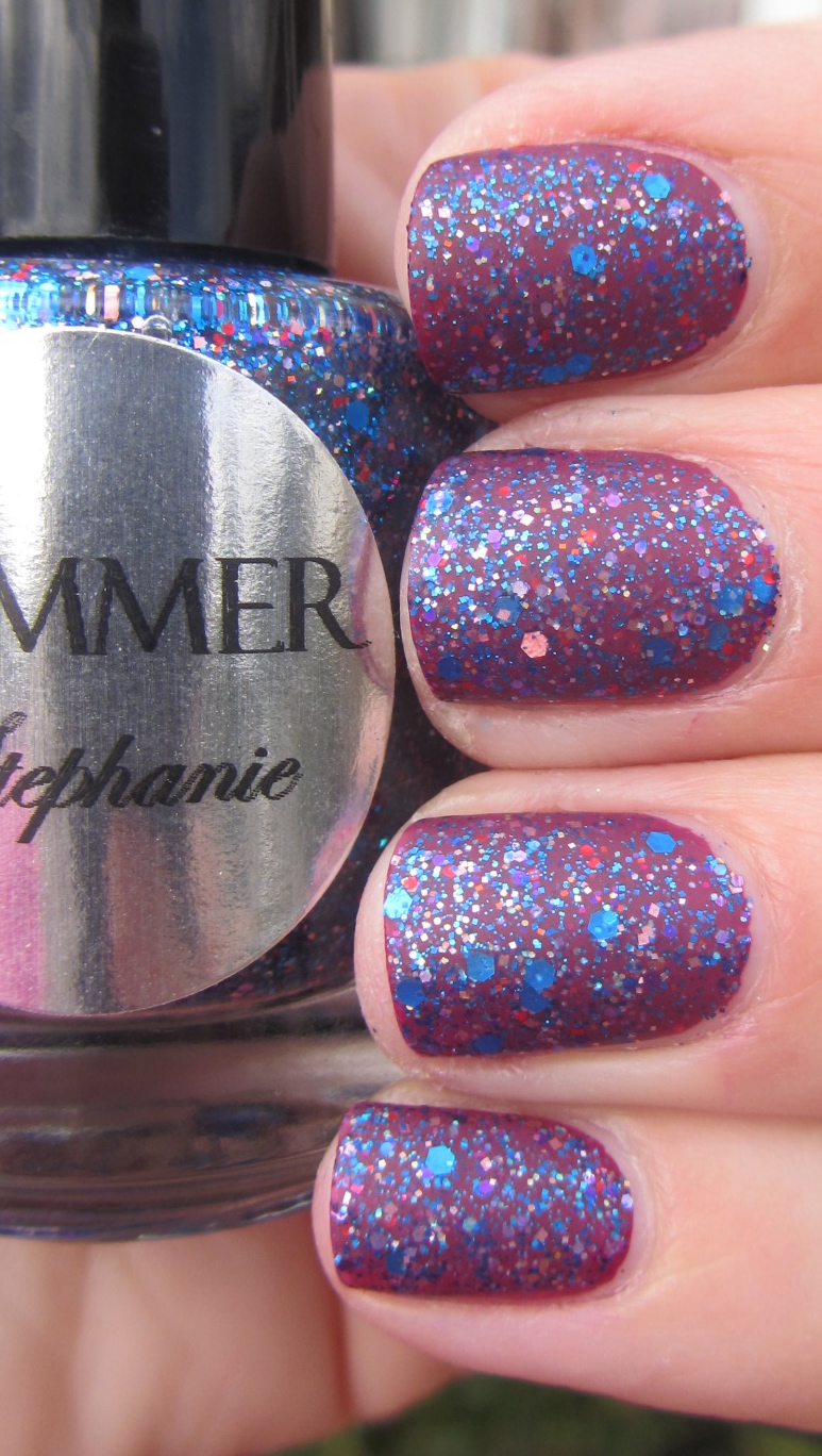 My Nail Polish Obsession: Shimmer Polish Stephanie + OPI Casino Royale