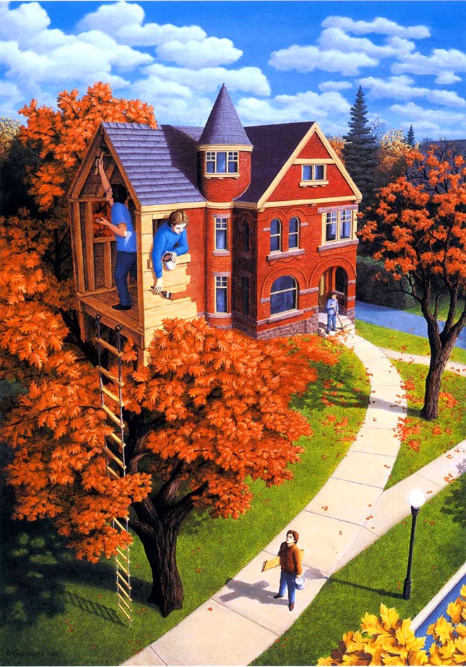 Beautiful Optical Illusion Art works and Paintings by Rob Gonsalves