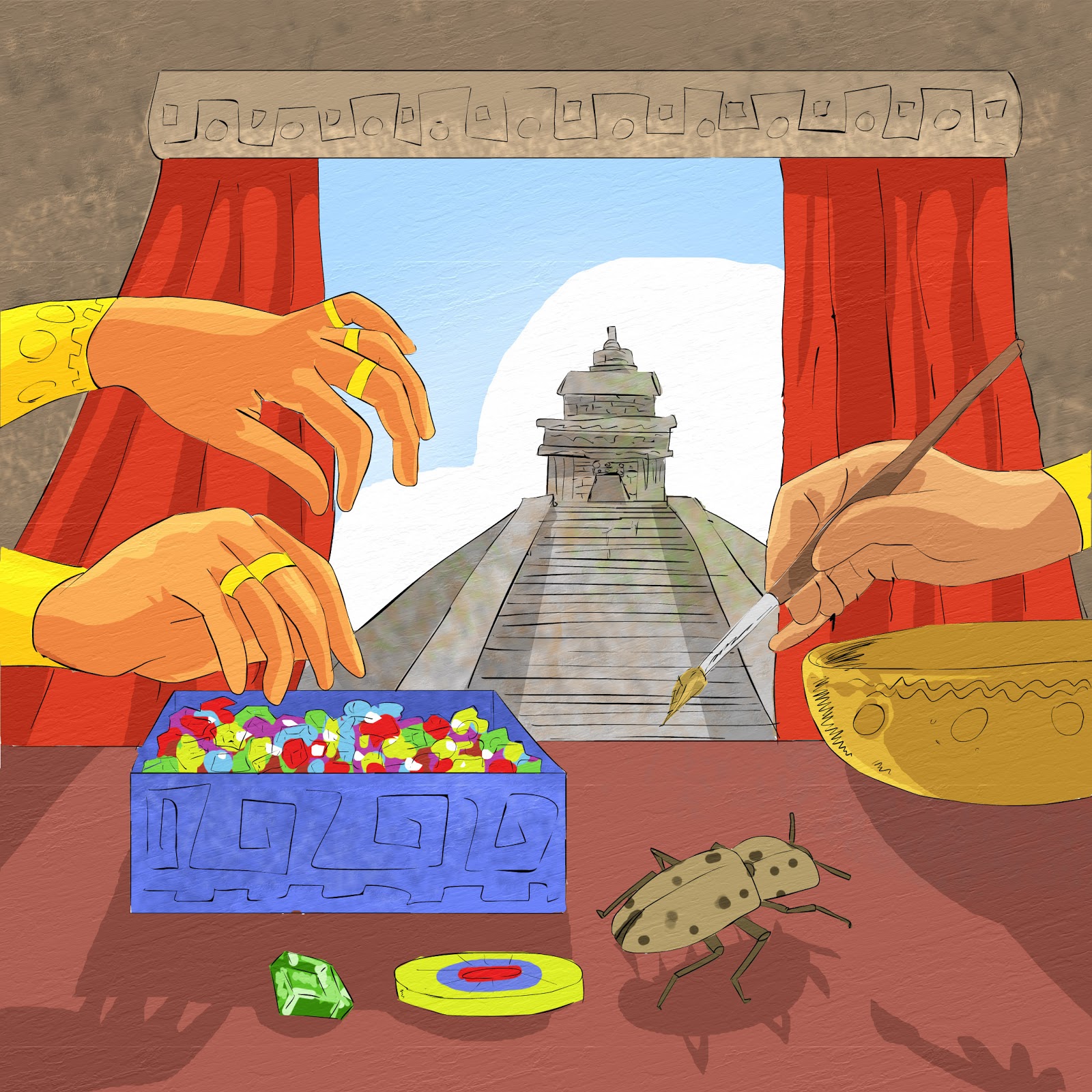 *: Ilustraciones de leyendas mayas