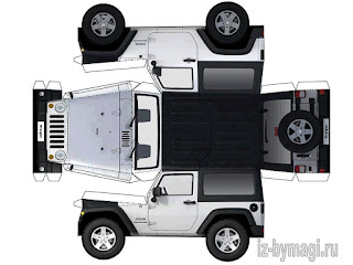 SP. Papel Modelismo: PaperCraft - Jeep Wrangler