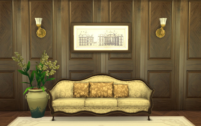 TS4: George - Wood Panel Set | History Lover's Sims Blog