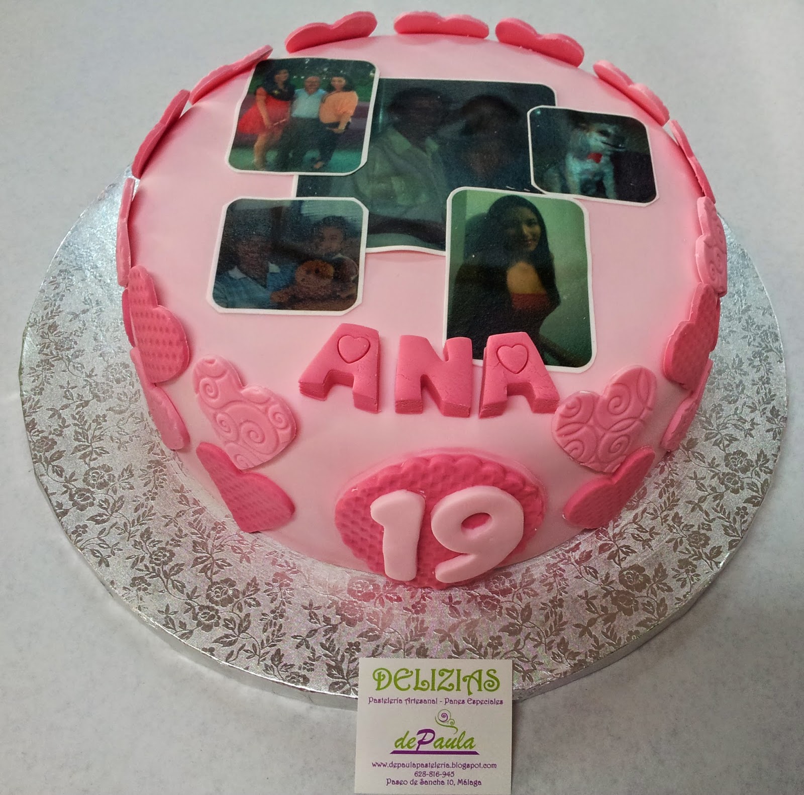 Tartas Málaga - Delizias de Paula : Tarta Cumpleaños