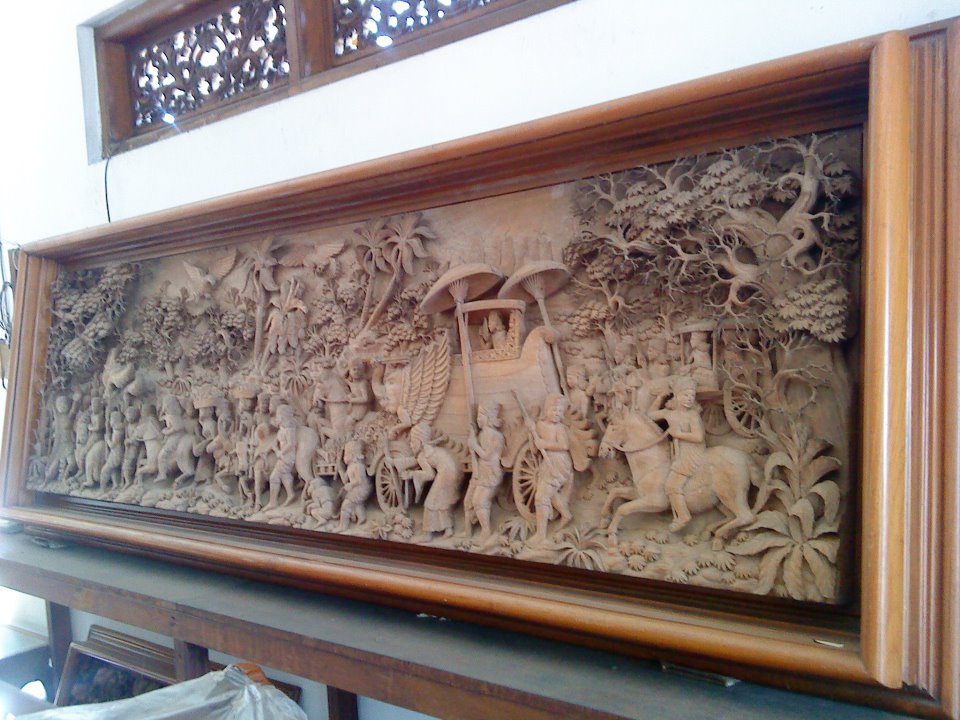 Setar gallery jepara: Ukiran seni Relief & Patung kayu