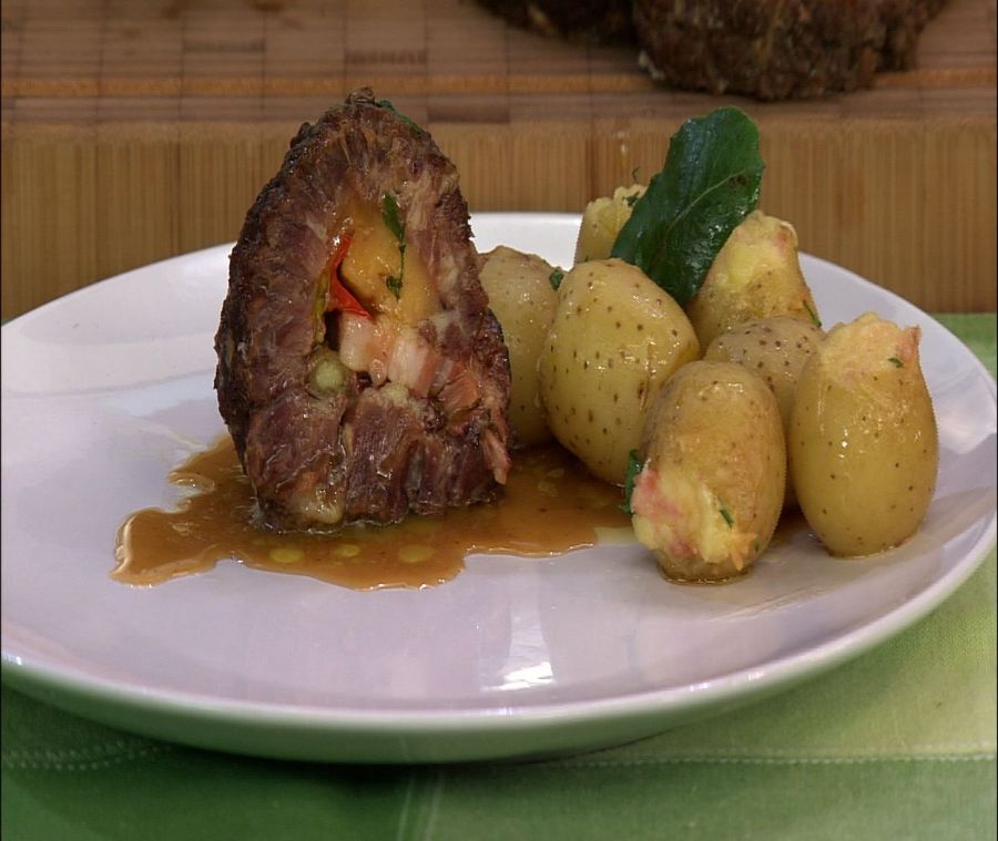 Déby Delicias: Cupim Recheado com Mini-Batatas: