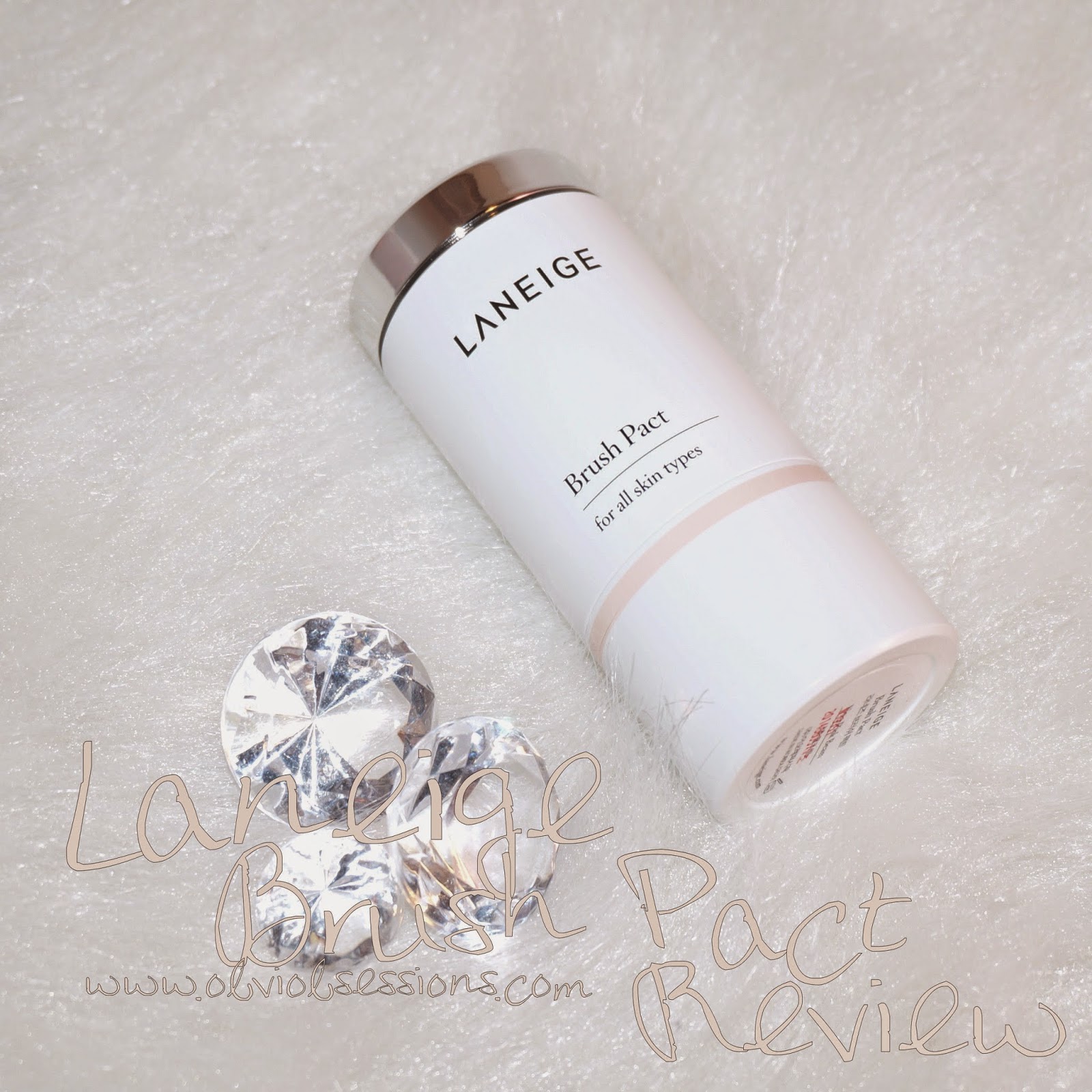 Obviobsessions: ♥ REVIEW : Laneige Brush Pact - Pink Beam ! ♥