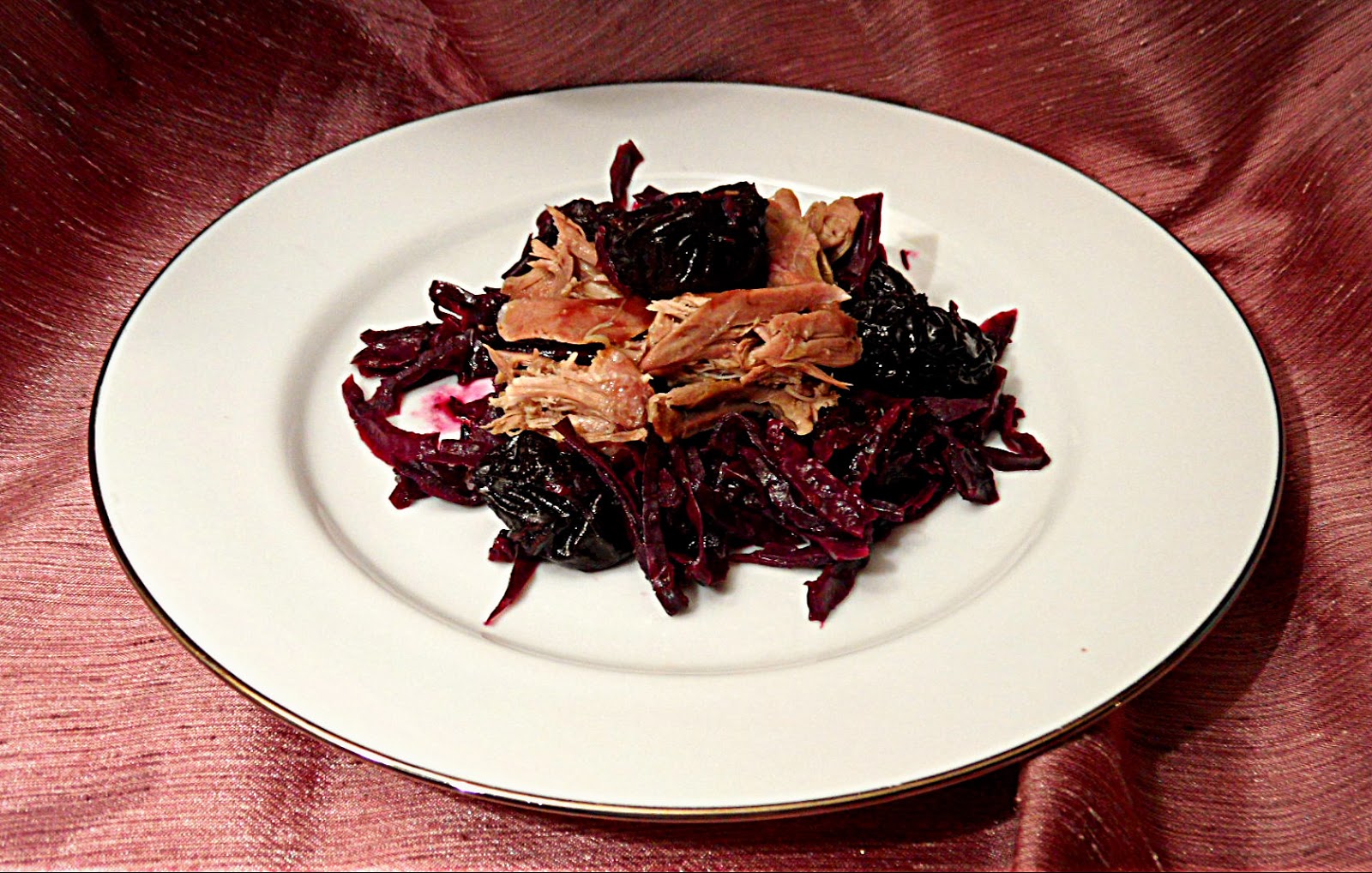 Chez Maximka: Duck with red cabbage: our last meal of 2013