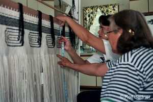 Evelyn Vanderhoop Weaving Artist: The Raven's Tail