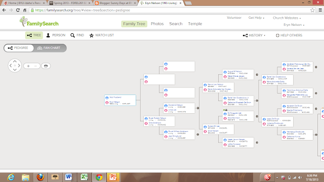 Sunny Days at BYU: Pedigree Chart