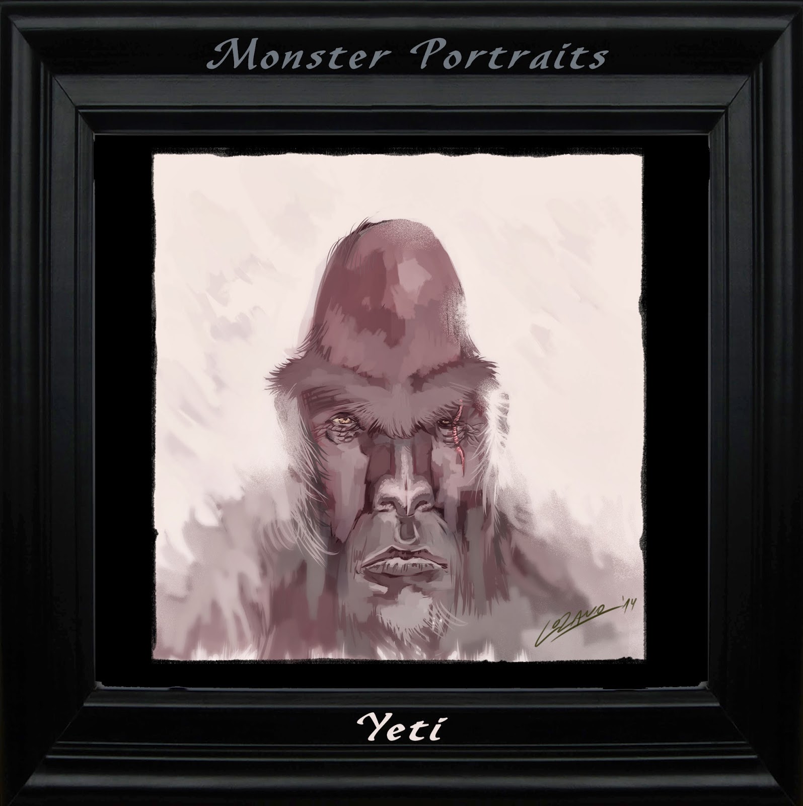 lozanoart: Monster Portraits #1:YETI