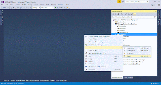 Asp Core 1 0 Mvc Application Exploring Core Crud