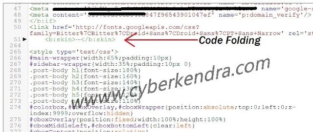 New Look of Blogger Template Editor - Cyber Kendra