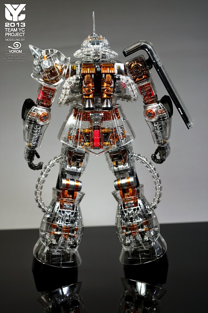 PG 1/60 Zaku II Clear Ver. Painted Inner Frame - Gundam Kits Collection ...