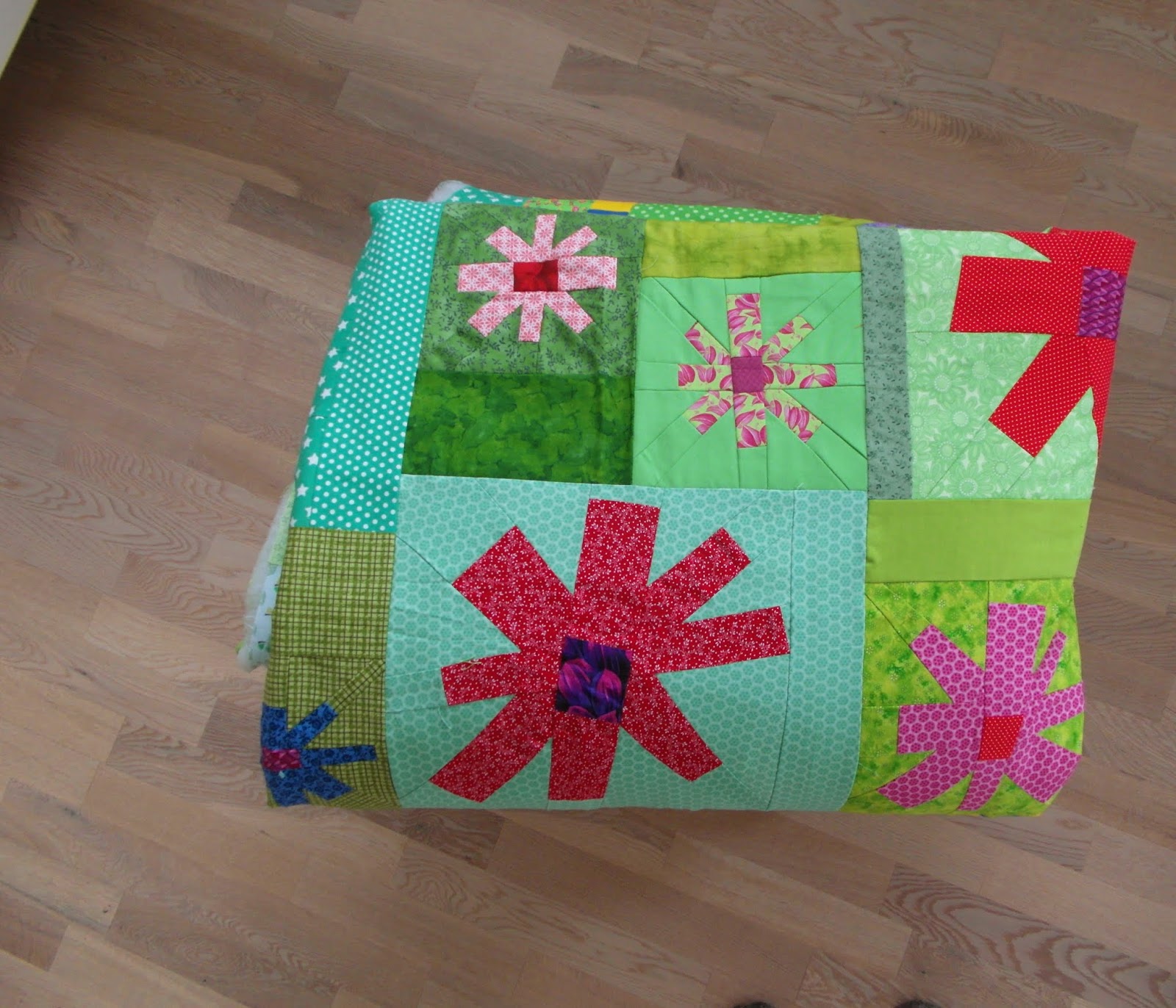Patchwork-blomsten: Jeg havde en plan i morges .....