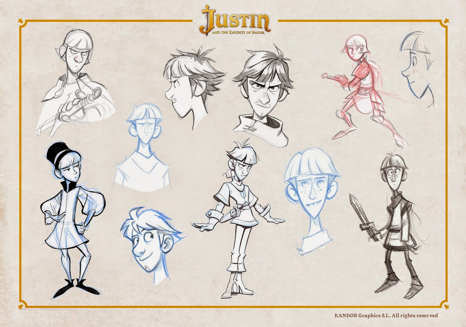 OSOKARO: JUSTIN AND THE KNIGHTS OF VALOUR IV: JUSTIN CHARACTER DESIGN