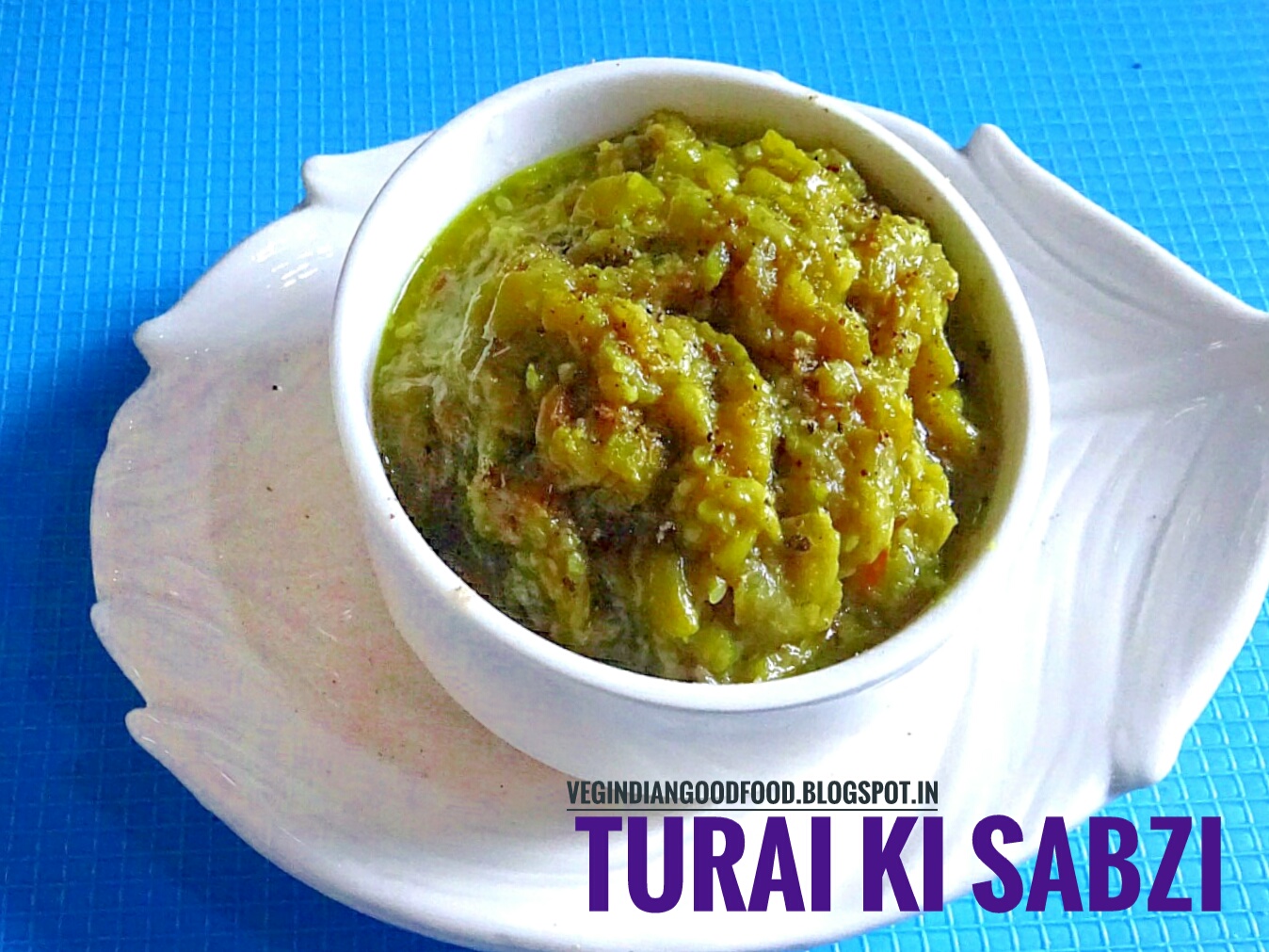 Veg Indian Cooking: Turai - Gilki Kalimirch Sabzi