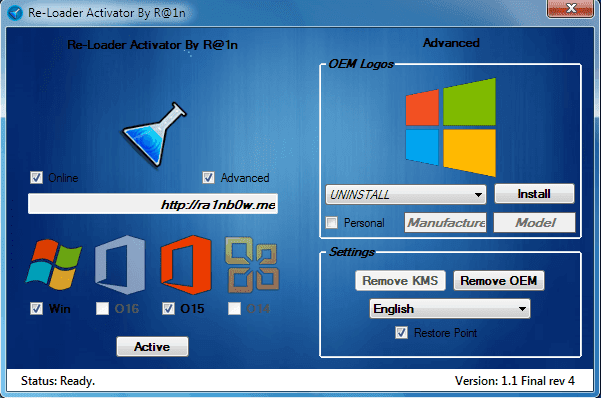 اداة رائعه لتفعيل جميع انواع نسخ الويندوز والاوفيس بسهوله Re-Loader Activator 1.4 Final - التقني نيت