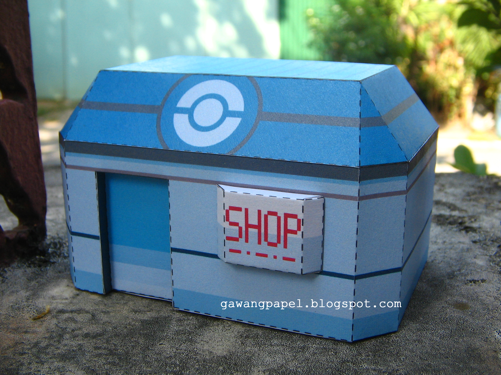 Pokemon Ruby/Sappire - Pokemon Mart Papercraft | Papercraft Paradise ...