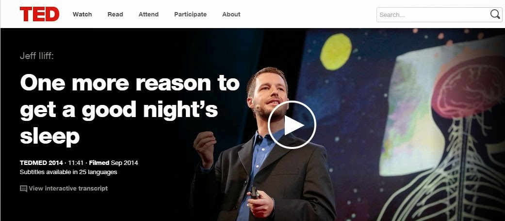 Mad Life: [이번주 TED Talk] Jeff Iliff: One more reason to get a good ...