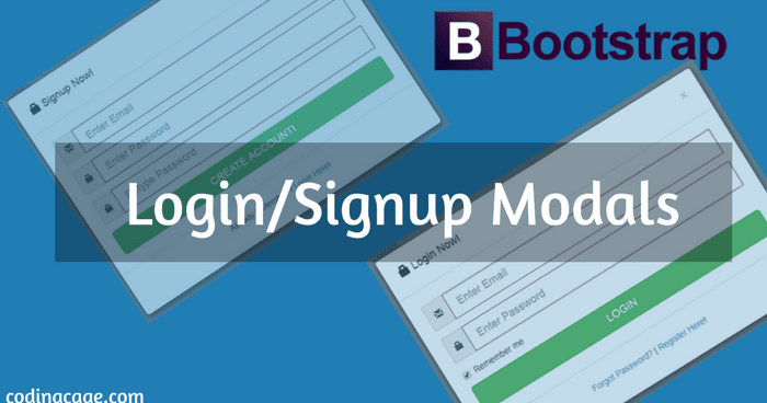 Designing Login, Sign Up & Forgot Password Modal Form with Bootstrap ...