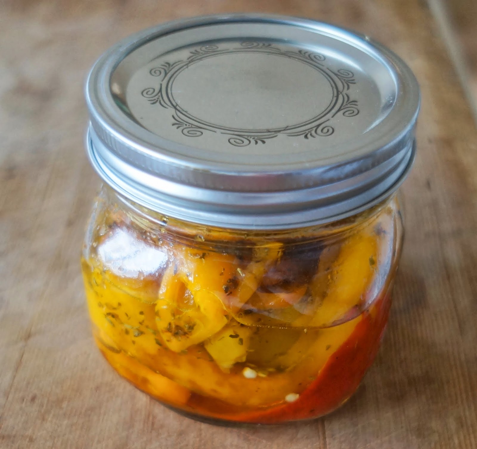 Roasted Peppers in Olive Oil