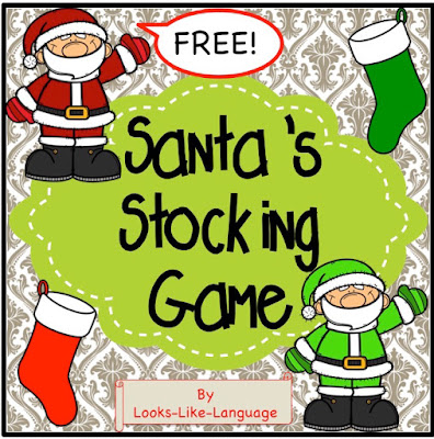 Classroom Freebies Too: Happy Holidays! Santa's Stockings Open Ended Game