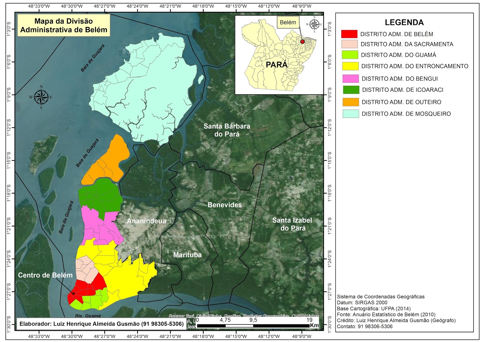 Geografia e Cartografia Digital de Belém (Pará): Cartografia dos ...