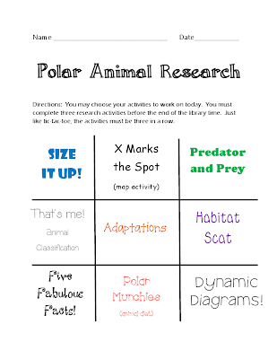 Flipping for First Grade!: Polar Animal Research