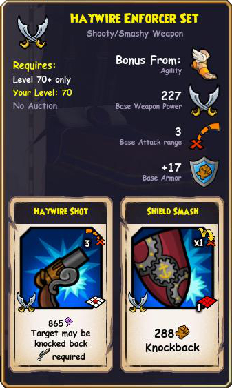 Pirate101 Armada Dreadgnaught and Haywire Weapon Guide - Swordroll's ...